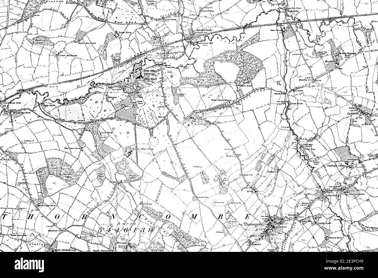 Map of Somerset OS Map name 092-SW, Ordnance Survey, 1884-1894 Stock ...