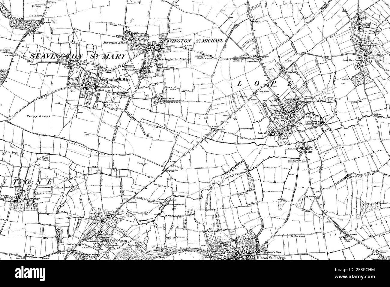 Map of Somerset OS Map name 088-NE, Ordnance Survey, 1884-1894 Stock ...