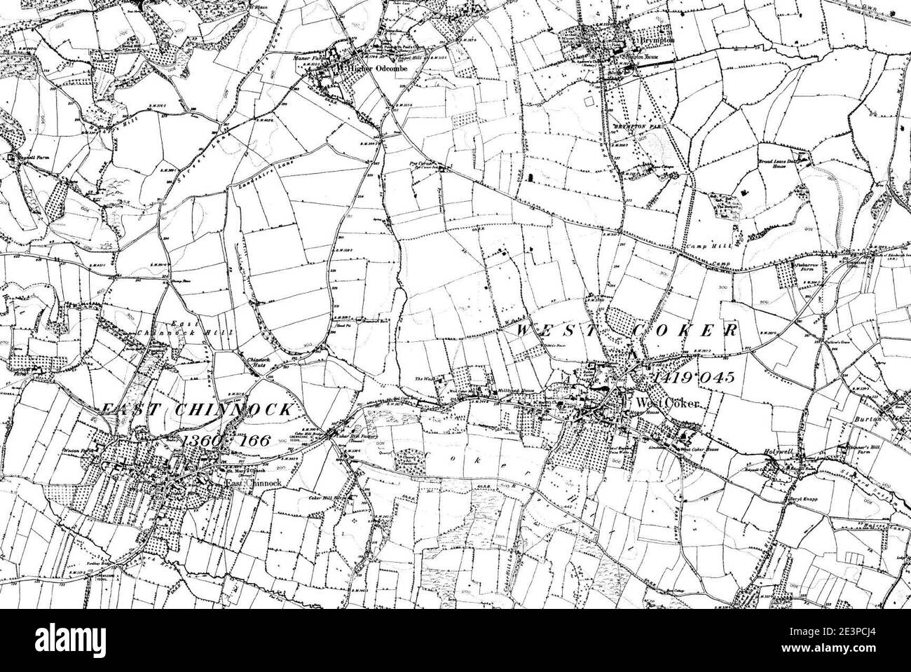 Map of Somerset OS Map name 089-NE, Ordnance Survey, 1884-1894 Stock ...