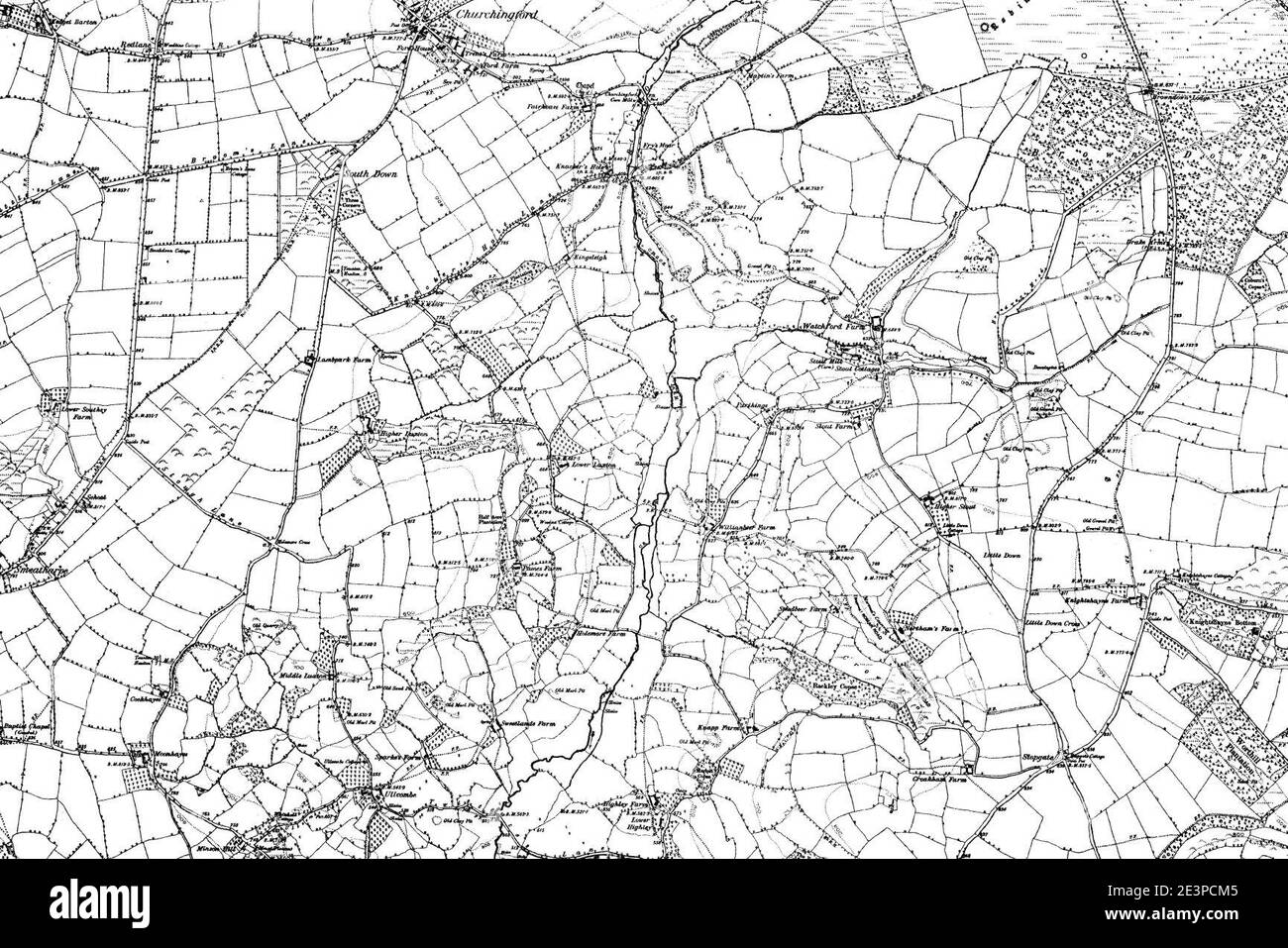 Map of Somerset OS Map name 086-SE, Ordnance Survey, 1884-1894 Stock ...