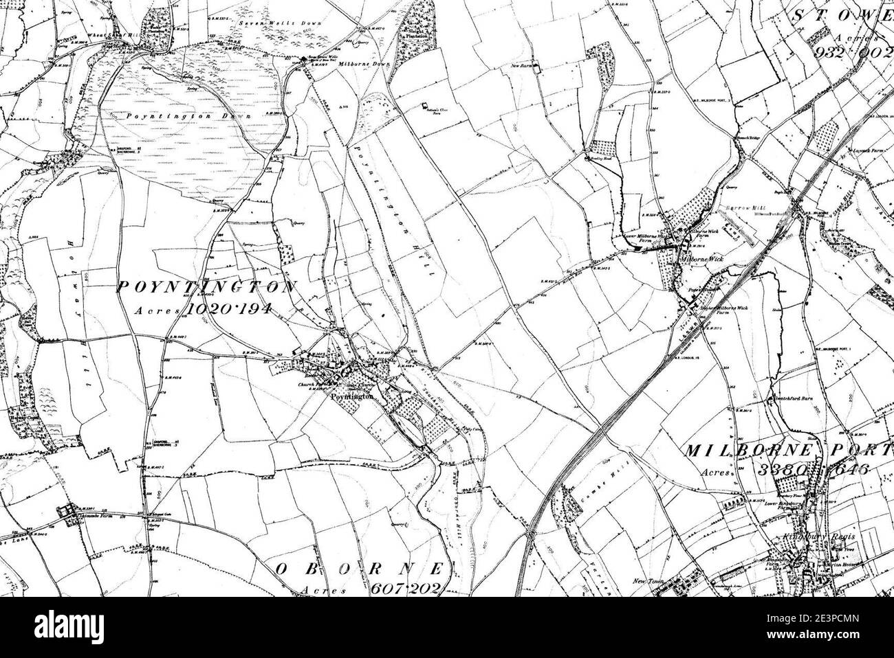 Map of Somerset OS Map name 084-NW, Ordnance Survey, 1884-1894 Stock ...