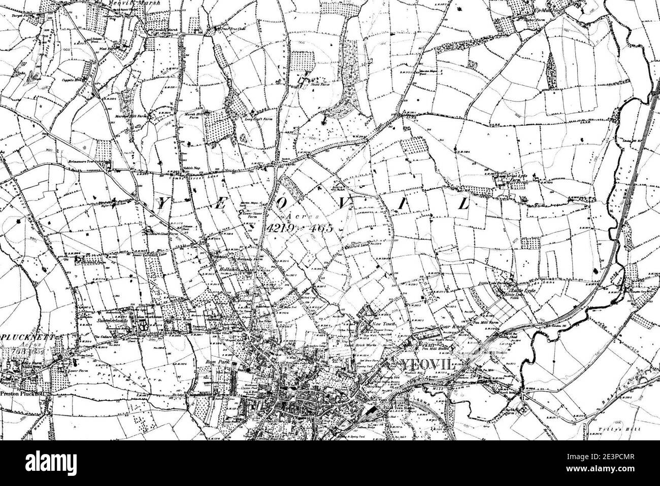 Map of Somerset OS Map name 083-SW, Ordnance Survey, 1884-1894 Stock ...