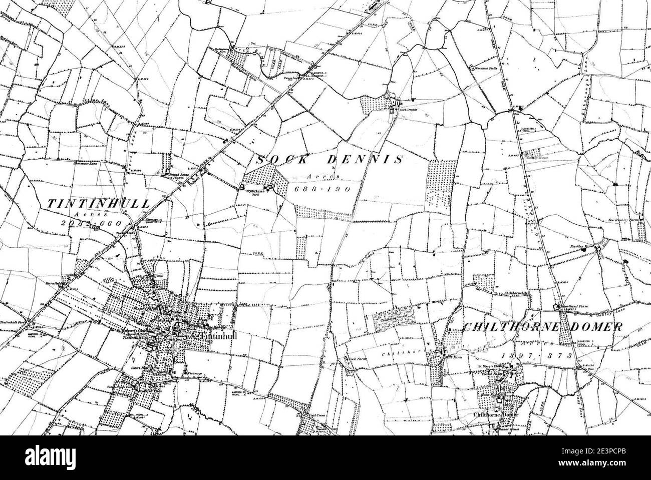 Map of Somerset OS Map name 082-NE, Ordnance Survey, 1884-1894 Stock ...