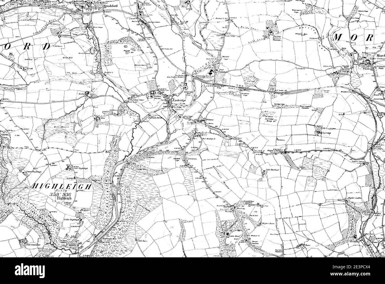Map of Somerset OS Map name 067-SE, Ordnance Survey, 1884-1894 Stock ...