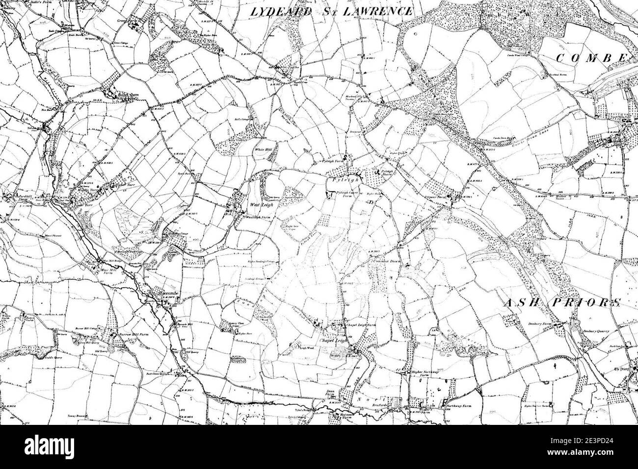 Map of Somerset OS Map name 059-SE, Ordnance Survey, 1884-1894 Stock ...
