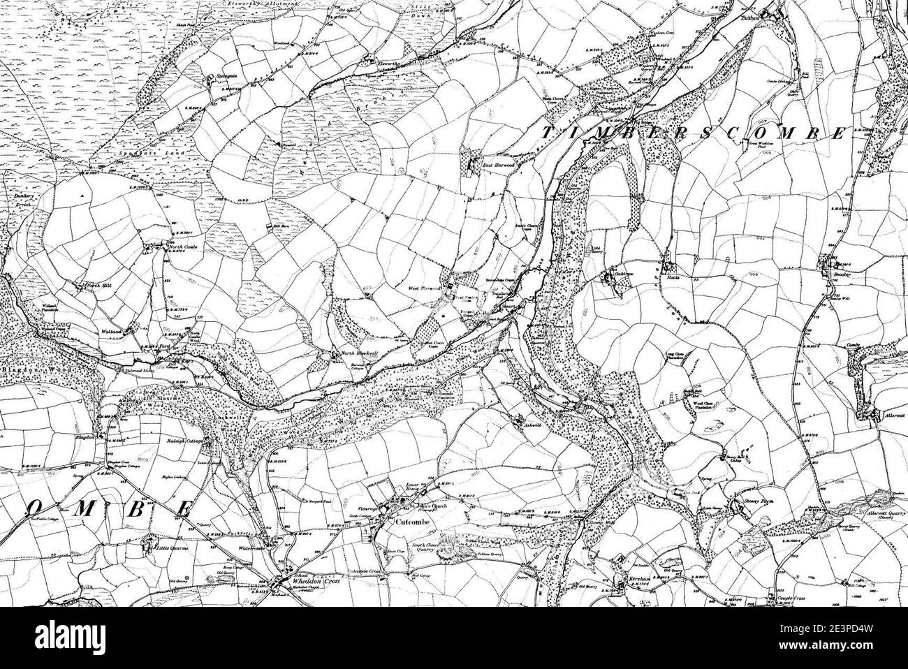 Map of Somerset OS Map name 046-NE, Ordnance Survey, 1884-1894 Stock ...