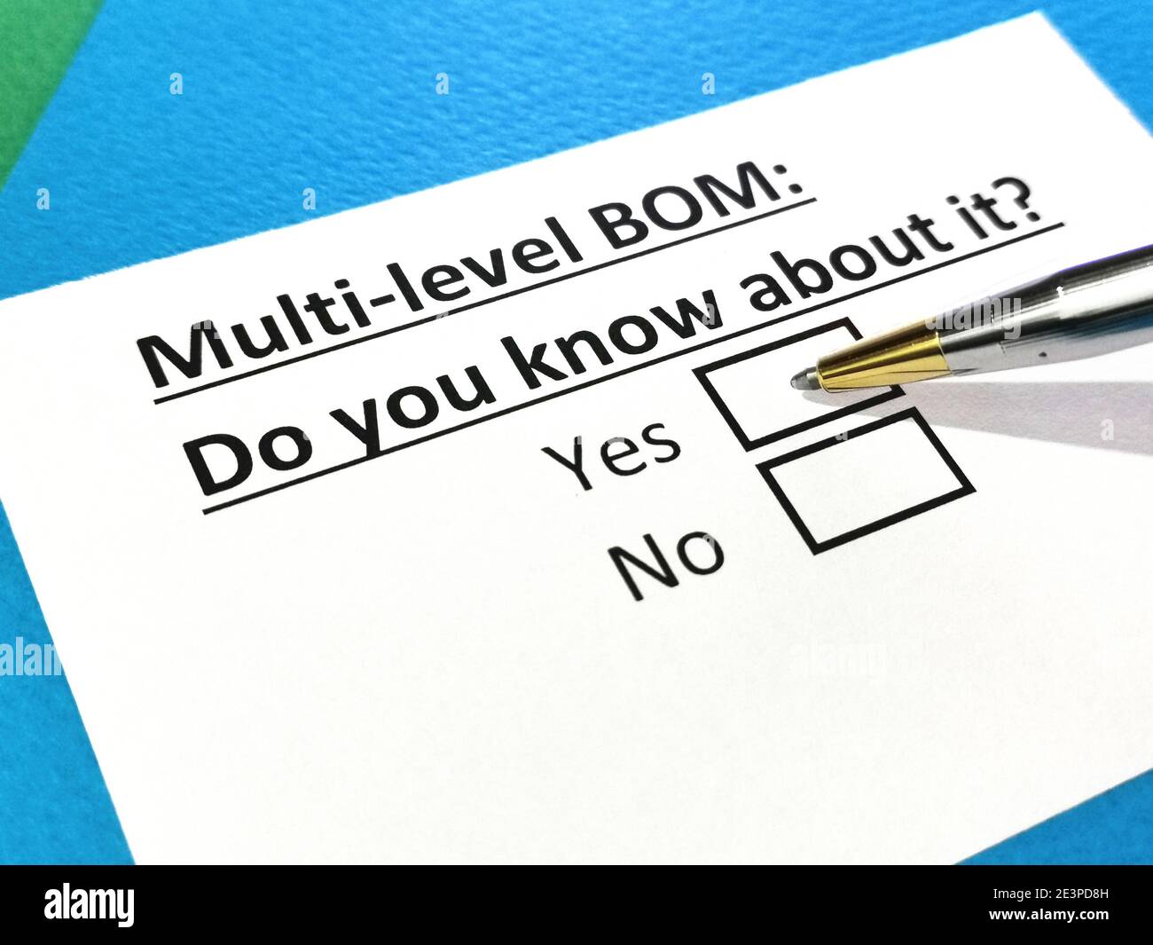 One person is answering question about multi level Bill of Materials ...