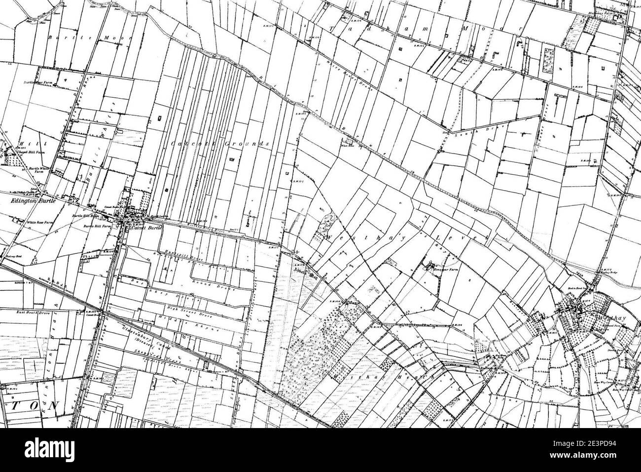 Map of Somerset OS Map name 039-SE, Ordnance Survey, 1884-1894 Stock ...