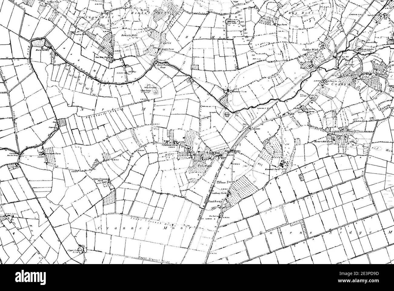 Map of Somerset OS Map name 040-SE, Ordnance Survey, 1884-1894 Stock ...