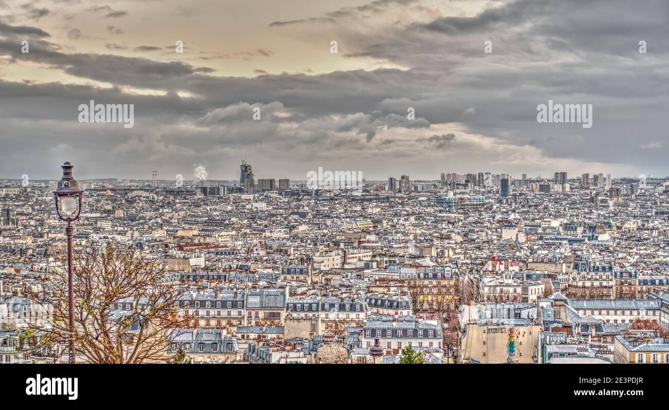 Paris Cityscape, HDR Image Stock Photo - Alamy
