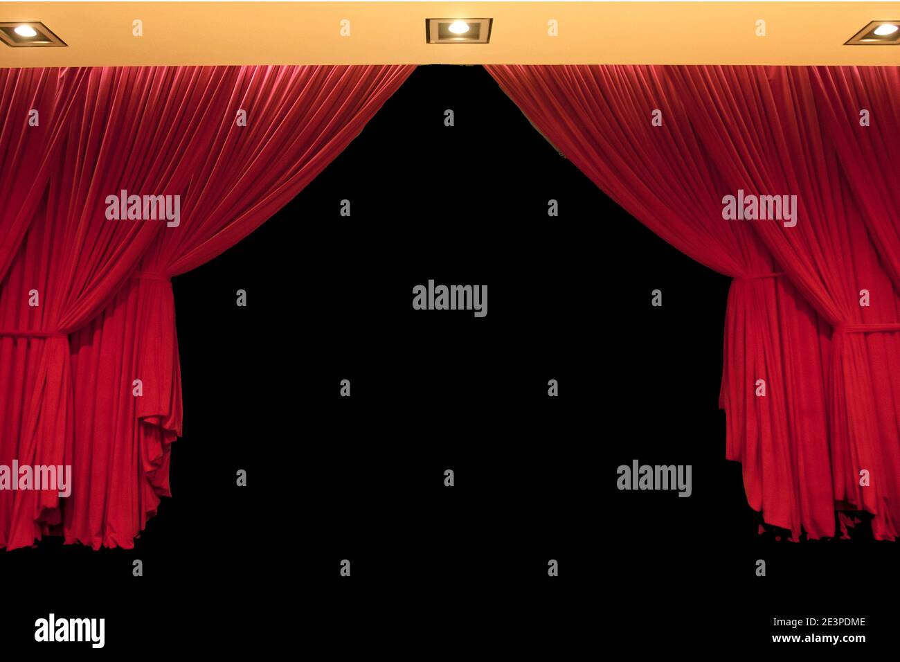 Red velvet curtains with black backgrounds high quality photo Stock ...