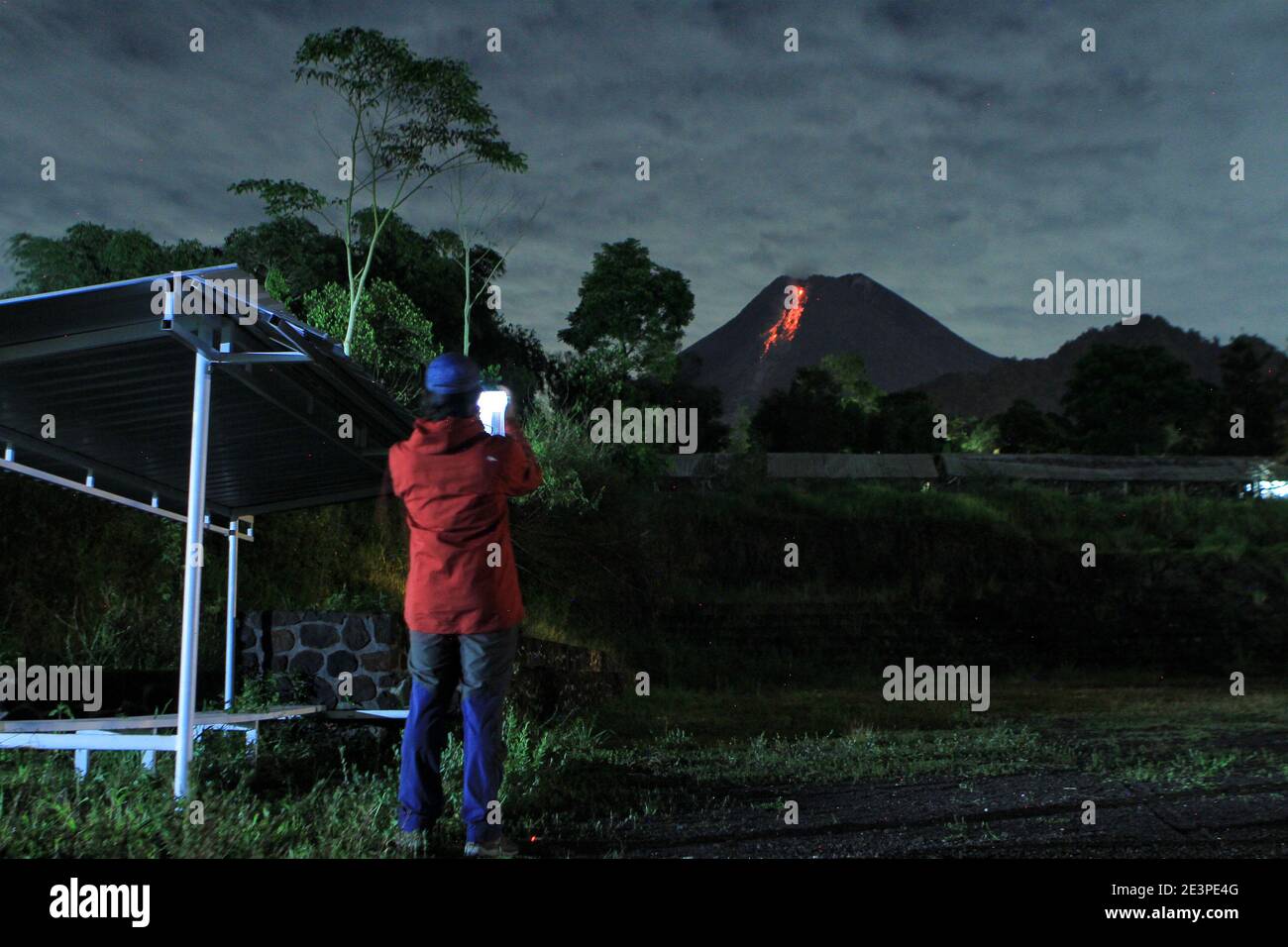 Crater of mount merapi hi-res stock photography and images - Alamy