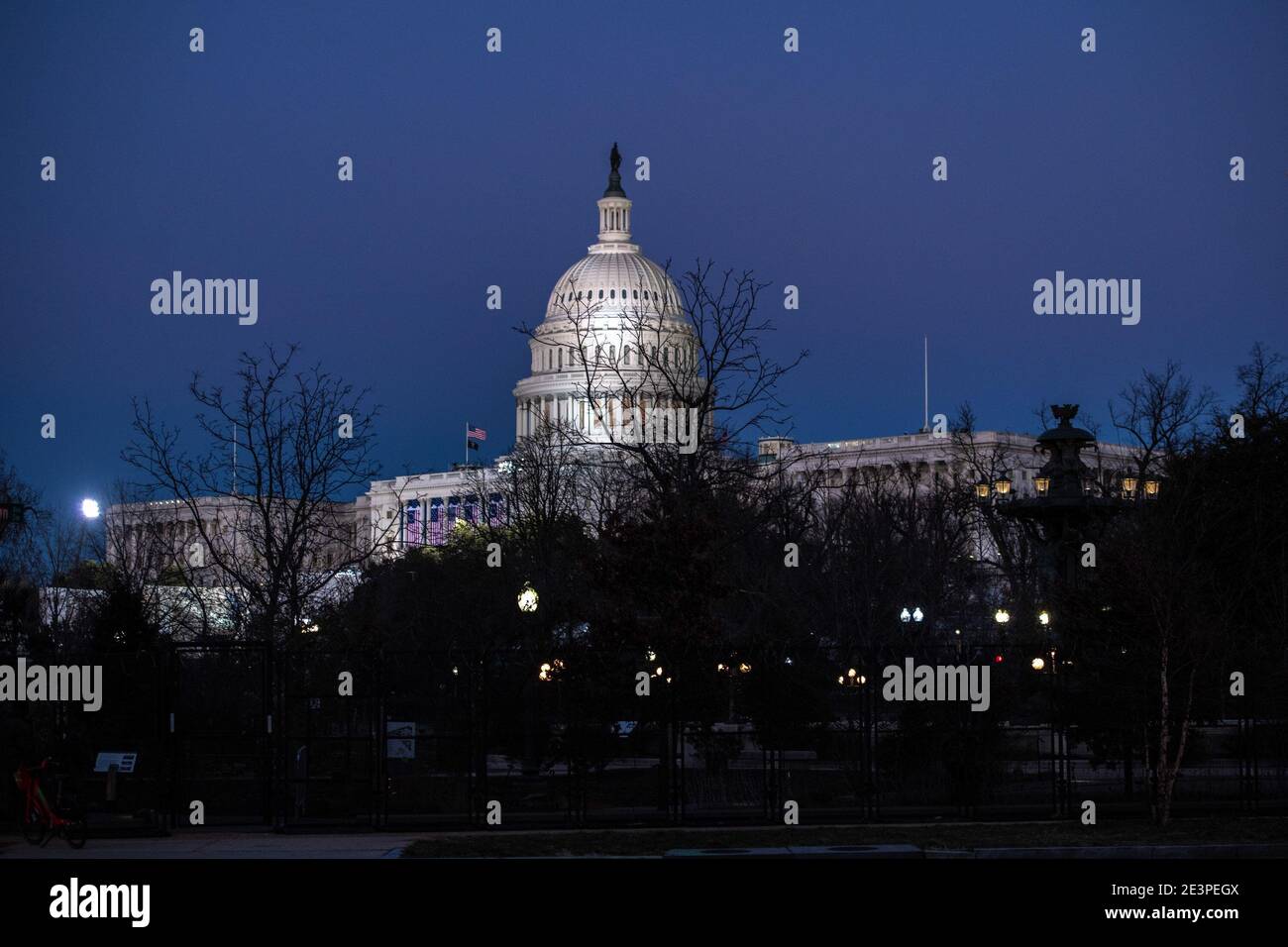 WASHINGTON D.C., JANUARY 19- A general view of the Capitol Building ...