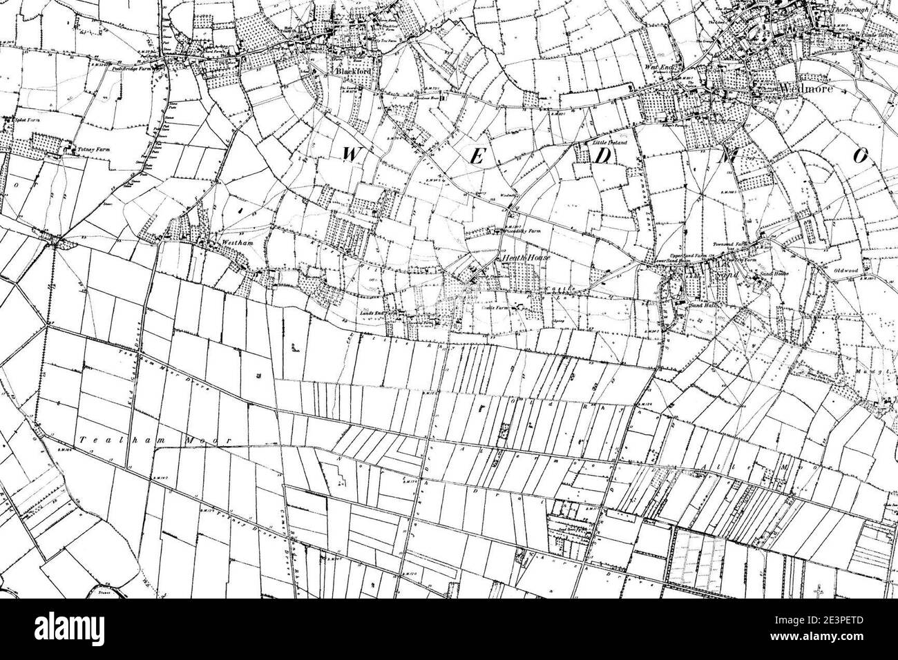 Map of Somerset OS Map name 039-NE, Ordnance Survey, 1884-1894 Stock ...