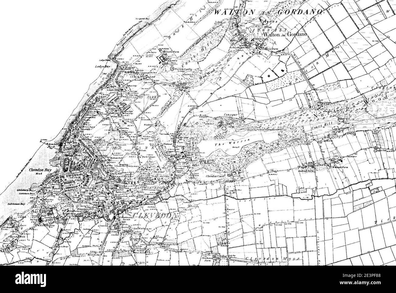 Map of Somerset OS Map name 004-NE, Ordnance Survey, 1884-1894 Stock ...