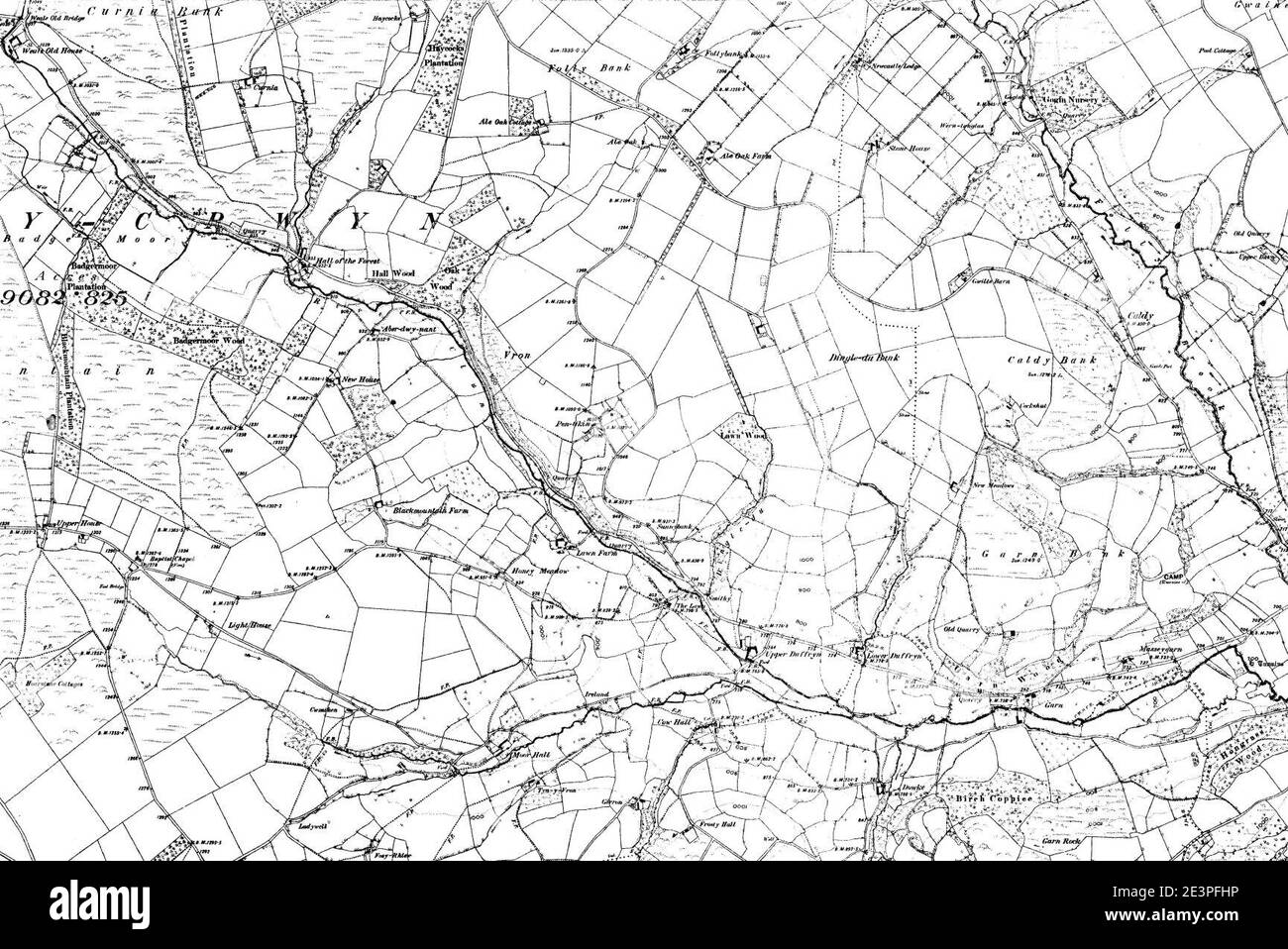 Map of Shropshire OS Map name 068-NE, Ordnance Survey, 1883-1895 Stock ...