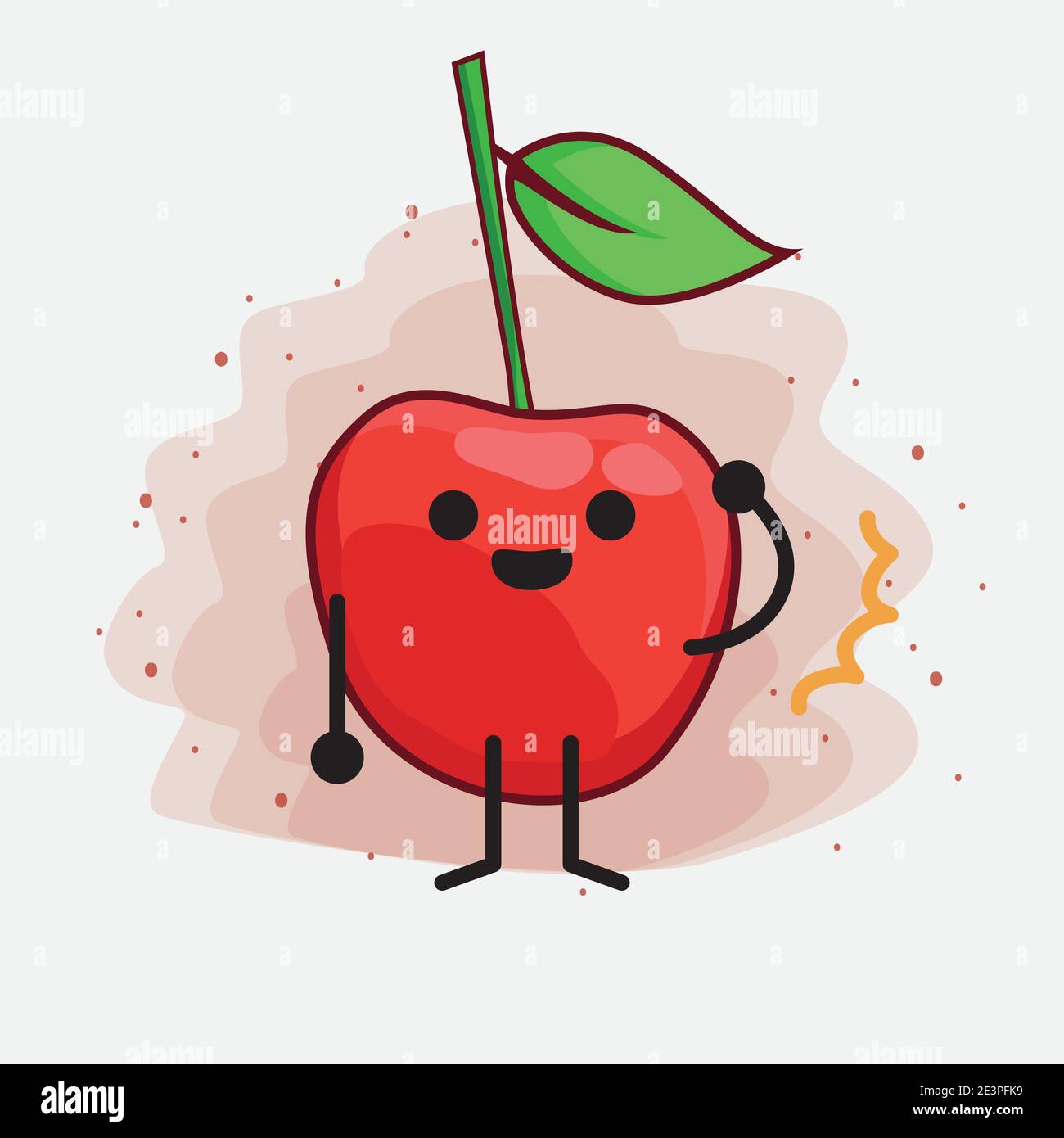 An illustration of Cute Bing Chery Vector Character Stock Vector Image ...