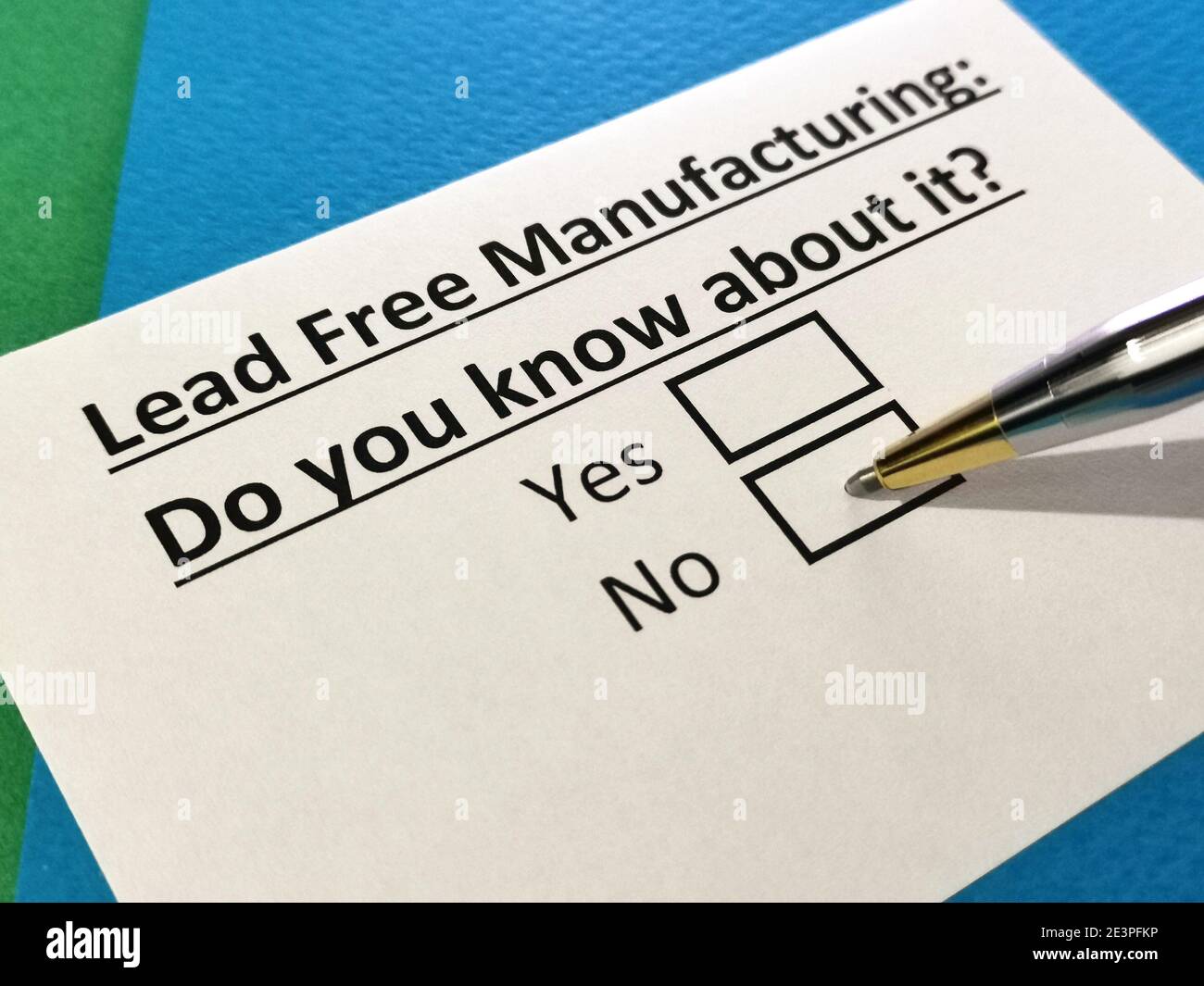 Lead free hi-res stock photography and images - Alamy