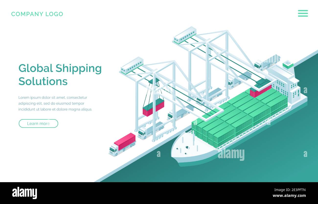 Global cargo solutions Stock Vector Images - Alamy