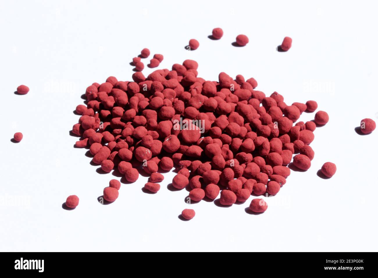 powder food colors on a white background Stock Photo - Alamy