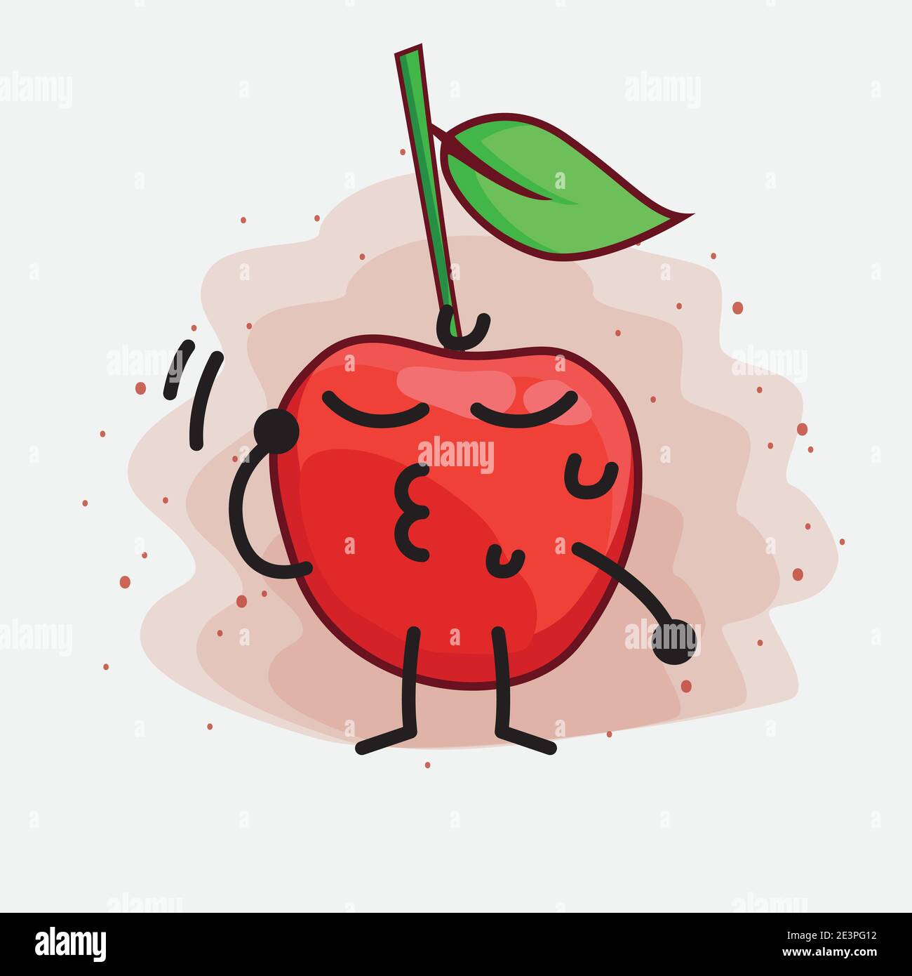An illustration of Cute Bing Chery Vector Character Stock Vector Image ...