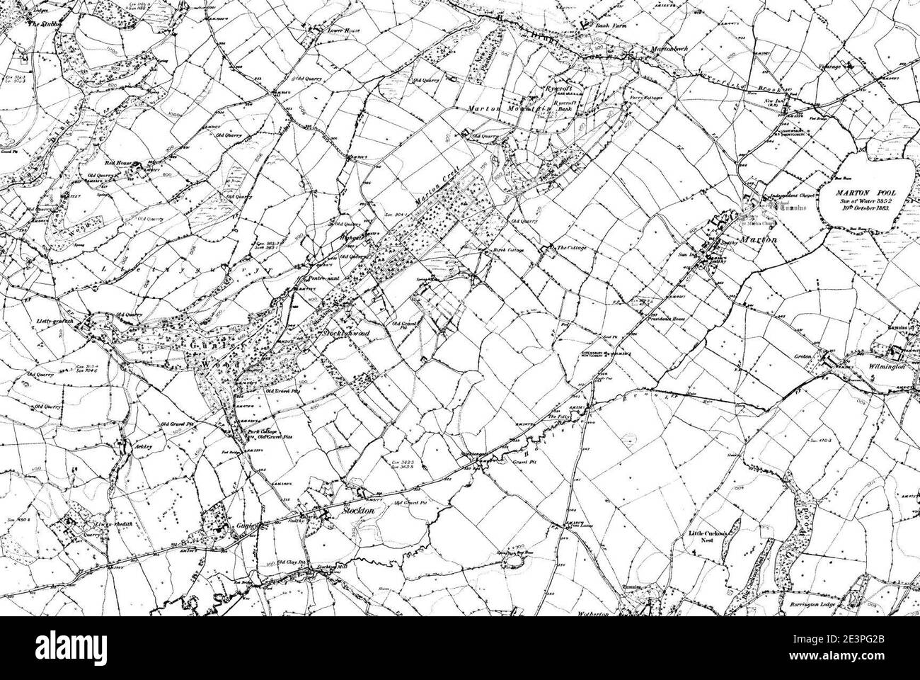 Map of Shropshire OS Map name 047-NW, Ordnance Survey, 1883-1895 Stock ...