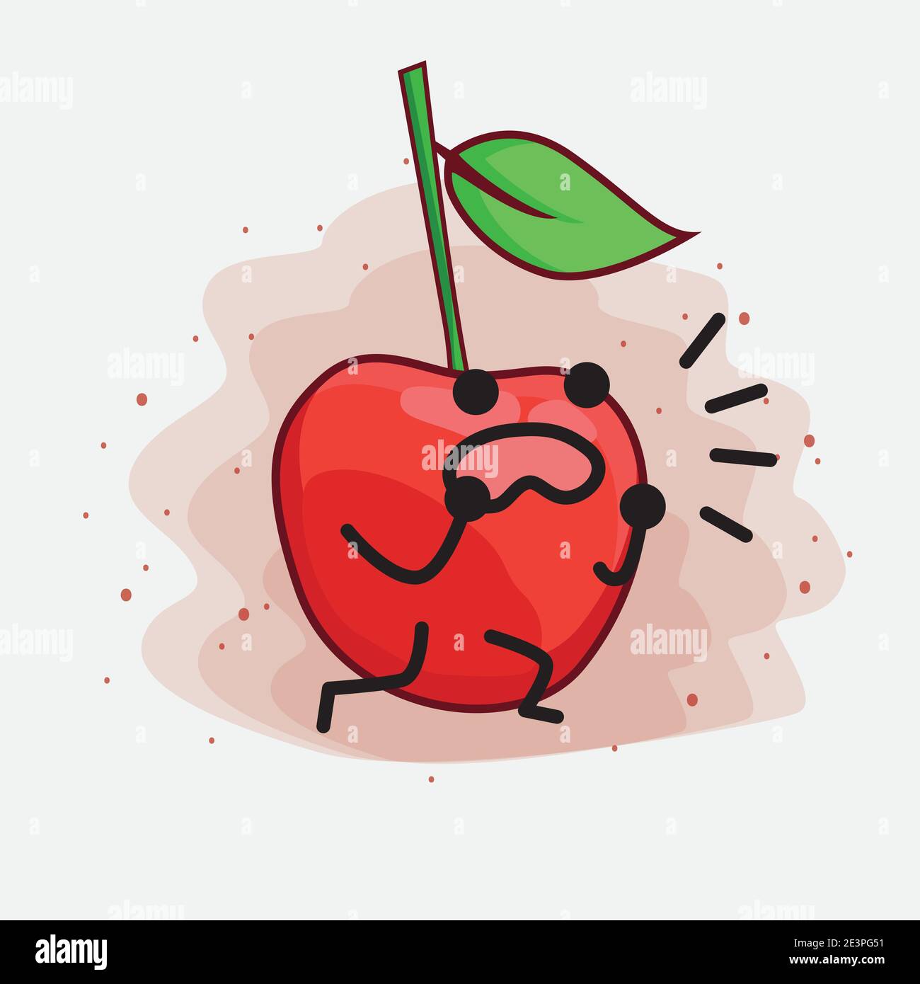 An illustration of Cute Bing Chery Vector Character Stock Vector Image ...