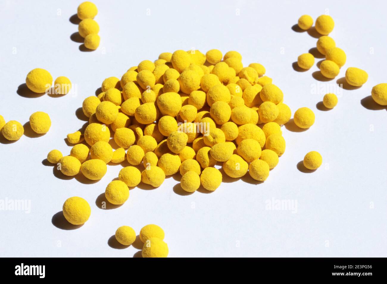 powder food colors on a white background Stock Photo - Alamy