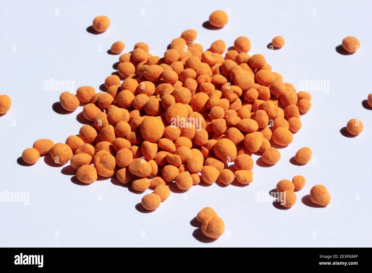 powder food colors on a white background Stock Photo - Alamy
