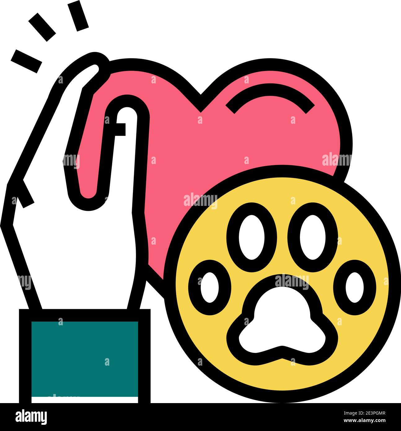 love animal color icon vector illustration Stock Vector Image & Art - Alamy