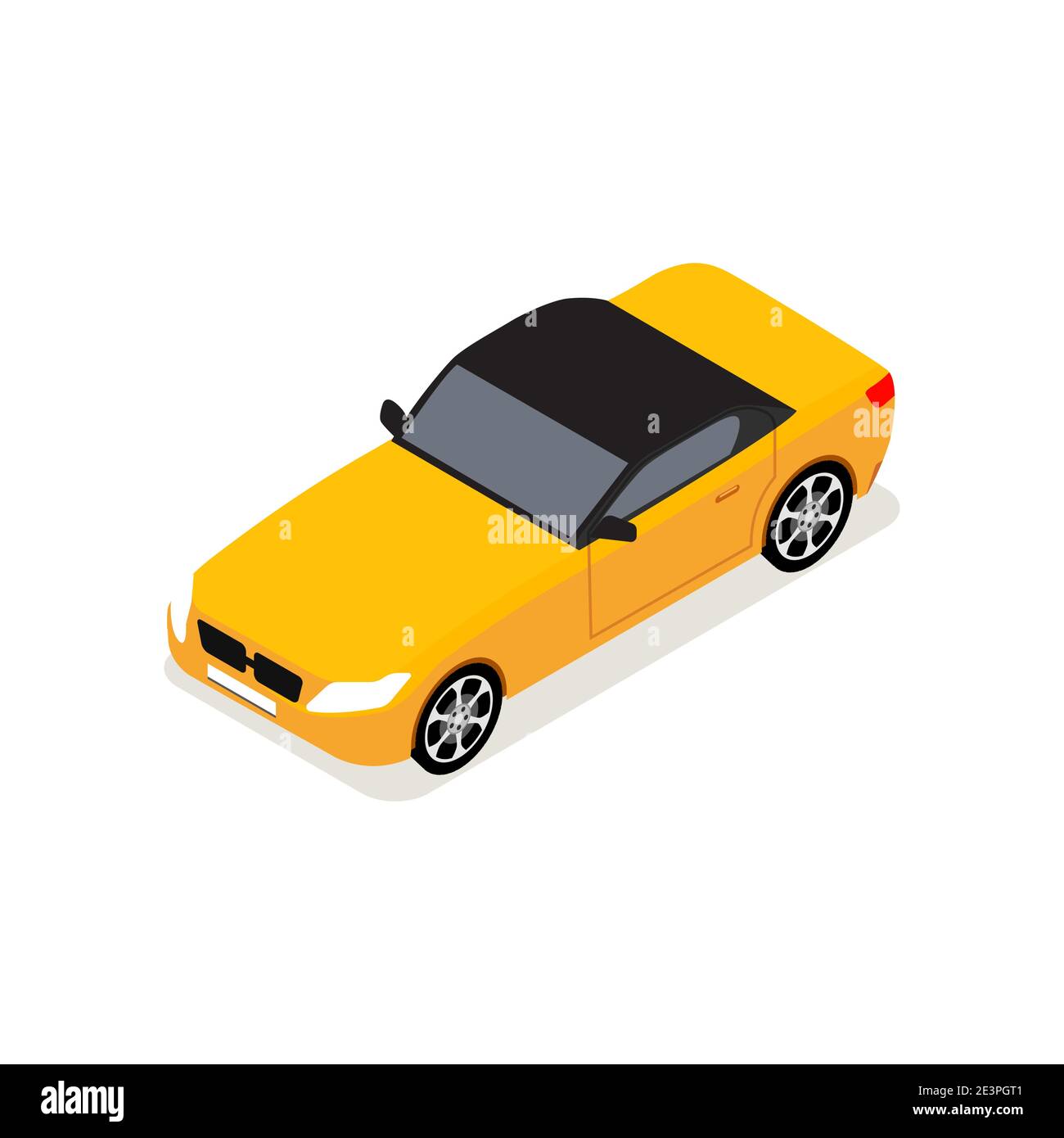 Car isometric view 3d isolated vector vehicle illustration Stock Vector ...