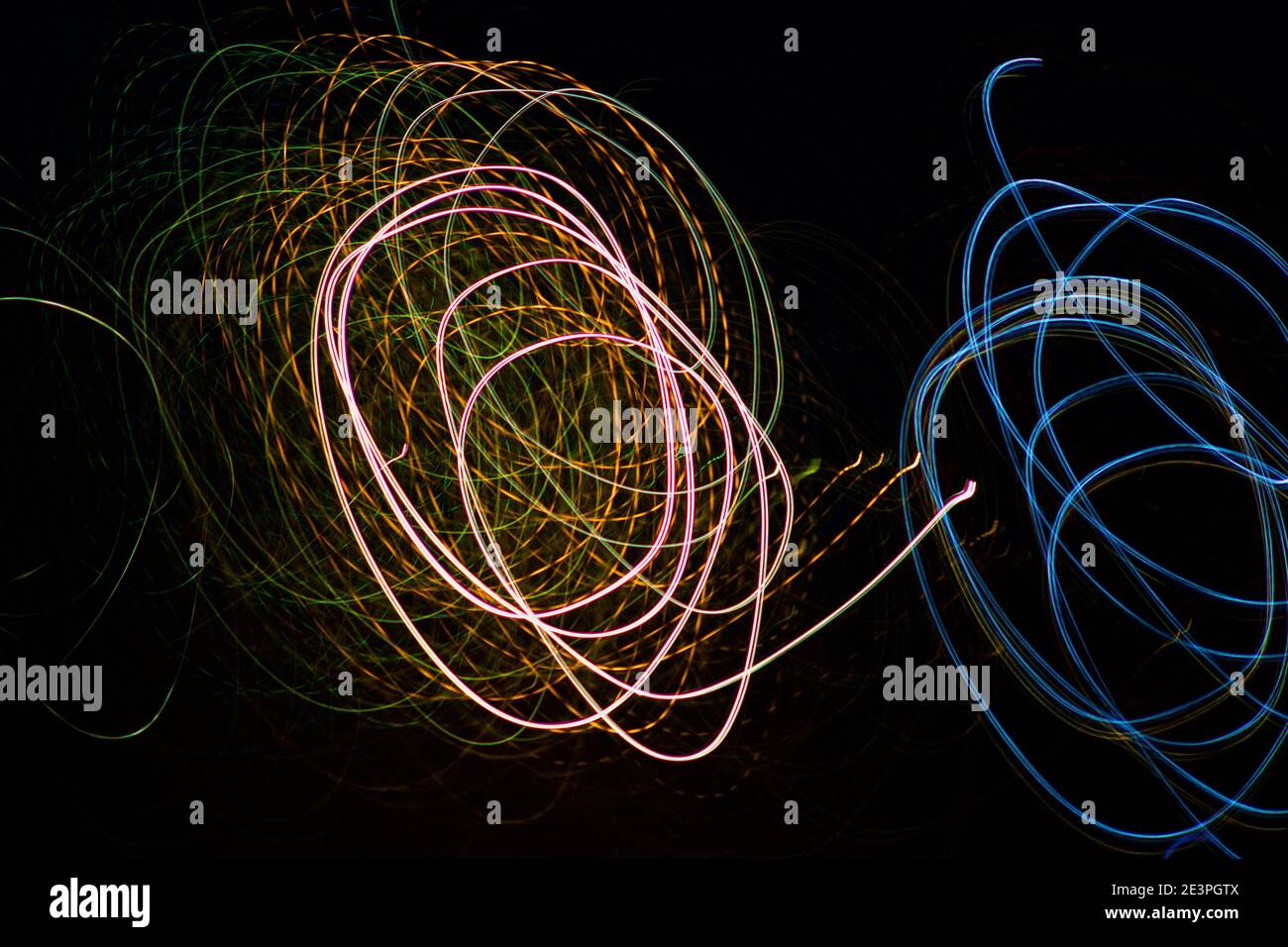 Light graphic art of city lights Stock Photo - Alamy