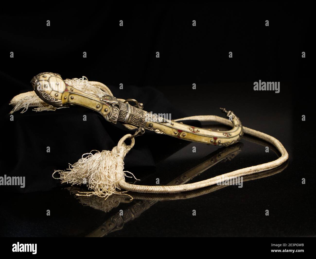 Still Life of Traditional Moroccan Khunjar Dagger. Curved Sword ...