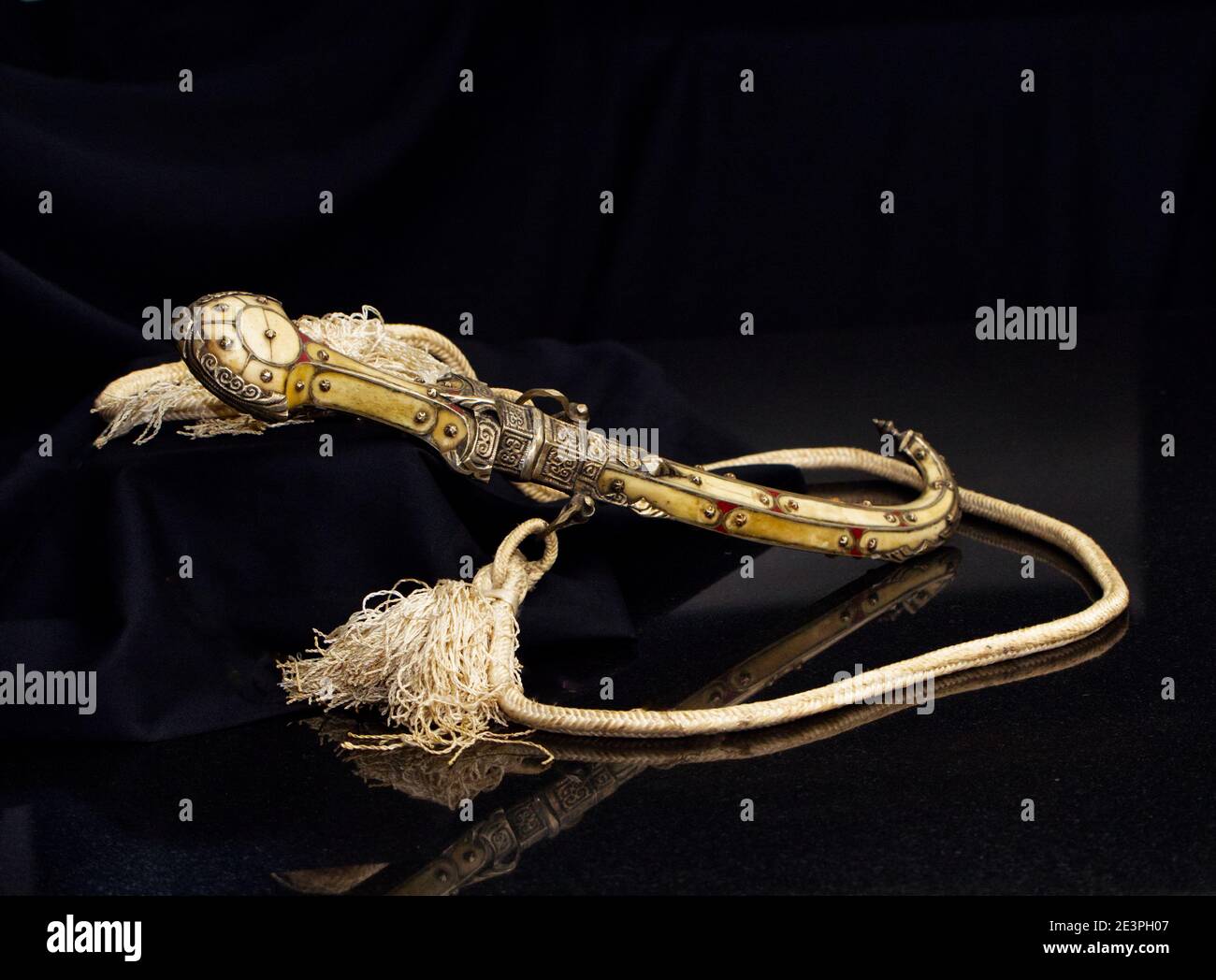 Still Life of Traditional Moroccan Khunjar Dagger. Curved Sword ...
