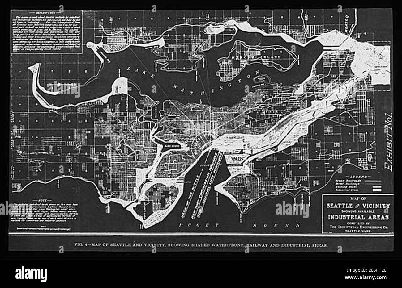 Seattle map Black and White Stock Photos & Images - Alamy