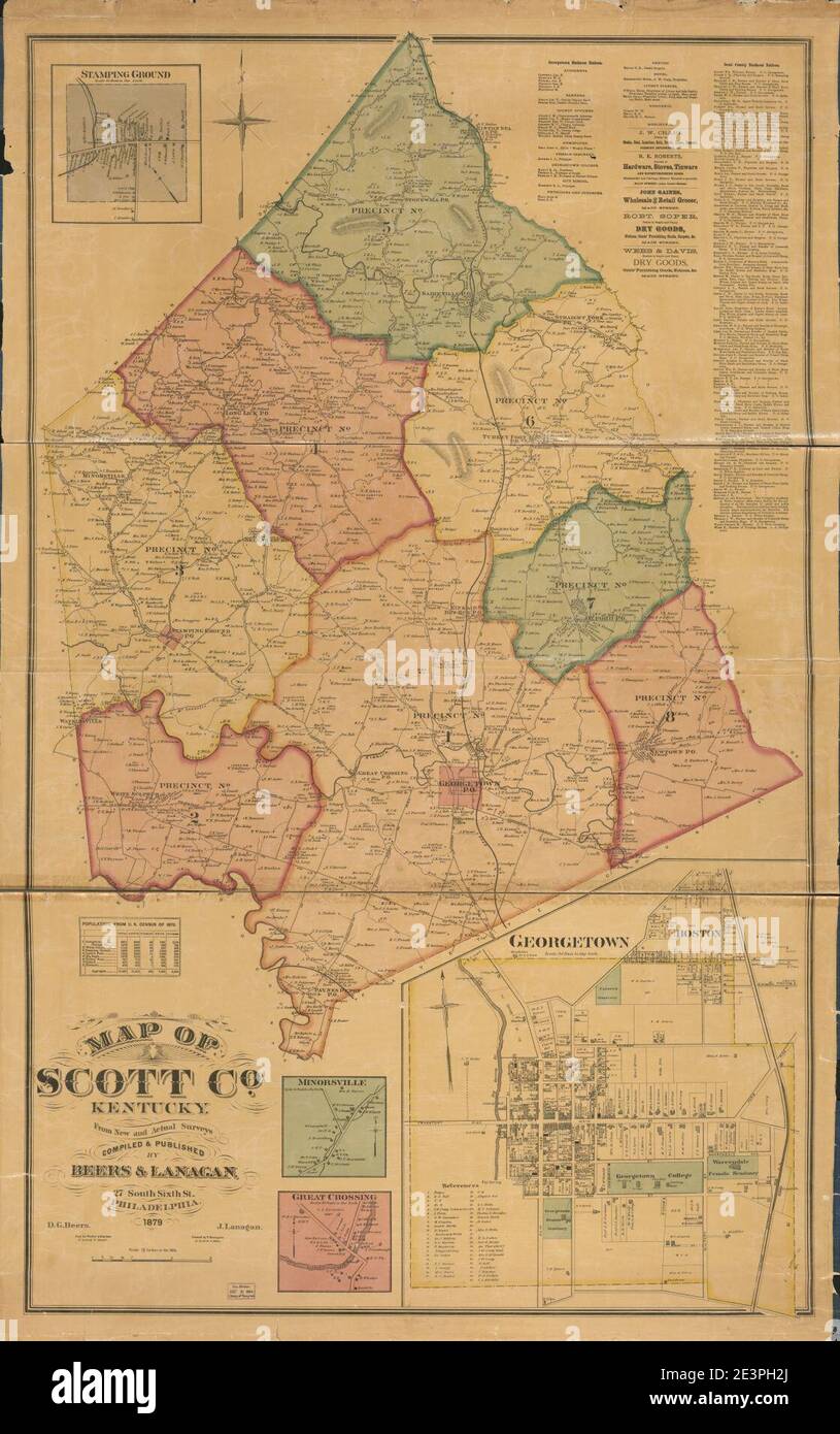 Map of scott hi-res stock photography and images - Alamy