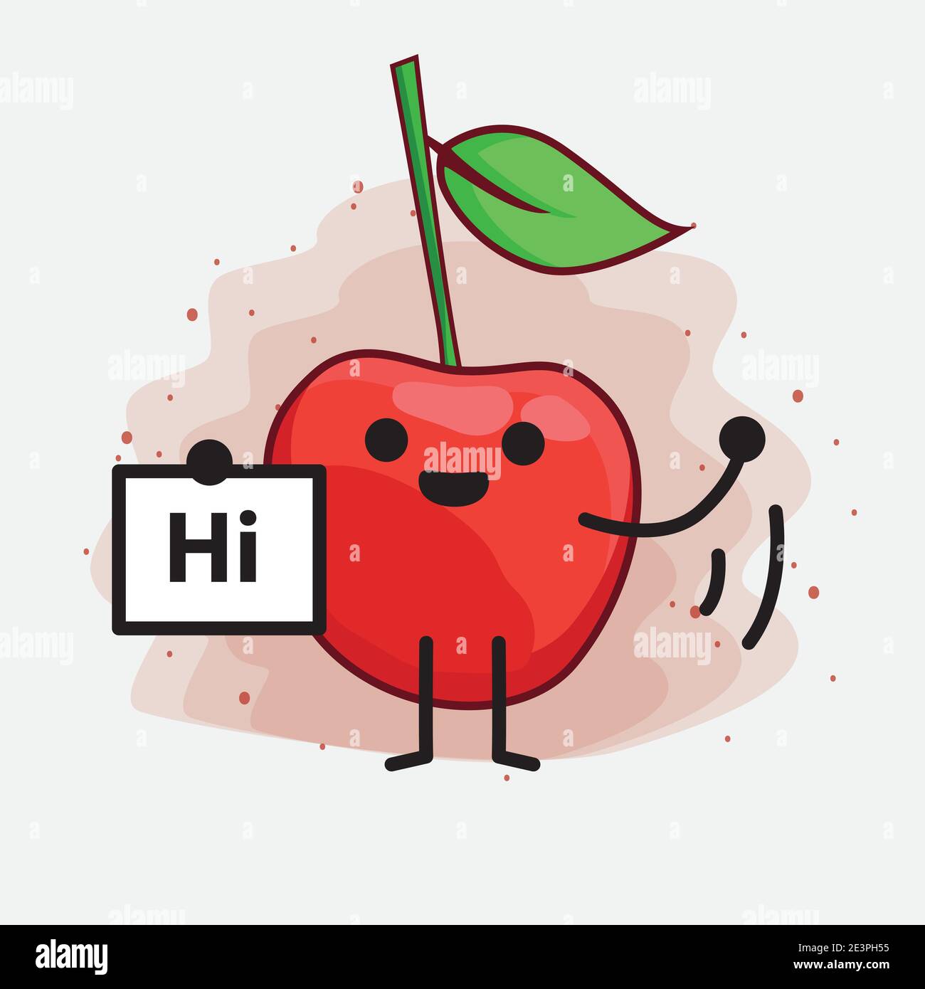 An illustration of Cute Bing Chery Vector Character Stock Vector Image ...