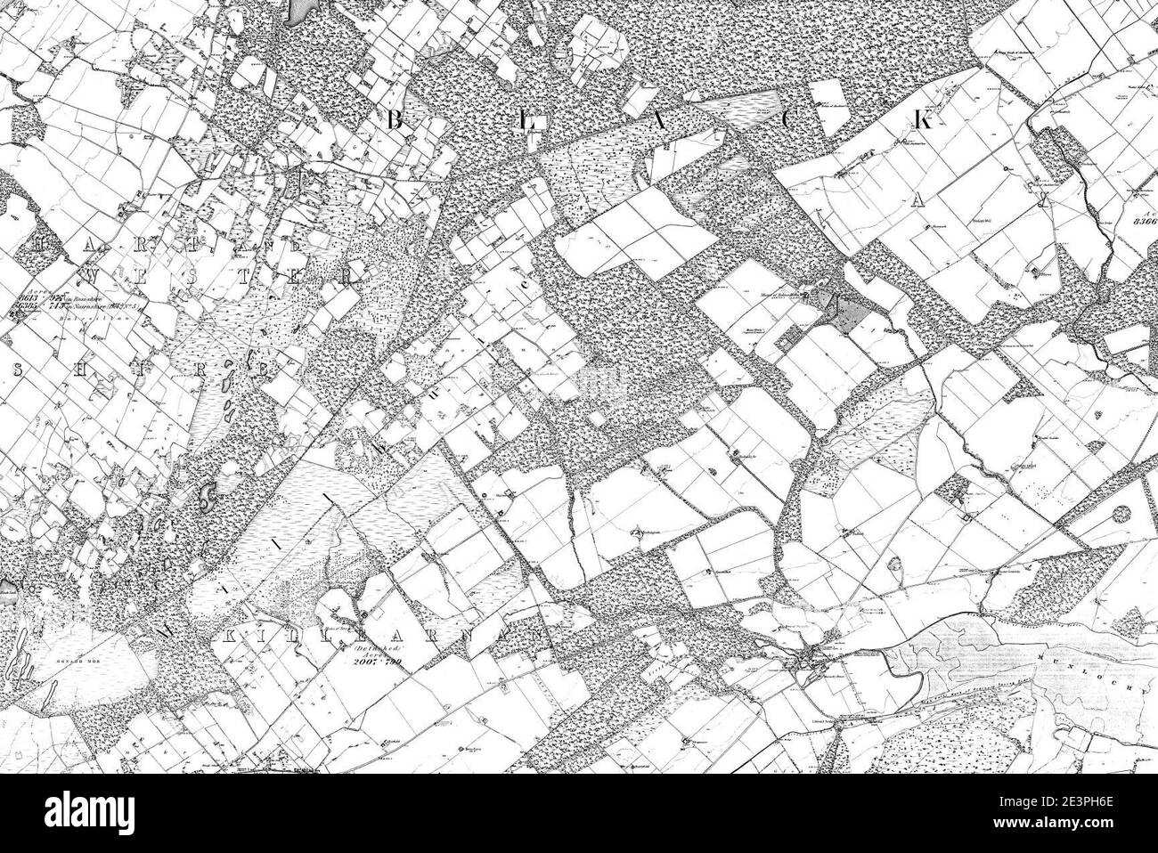 Map of cromarty Black and White Stock Photos & Images - Alamy