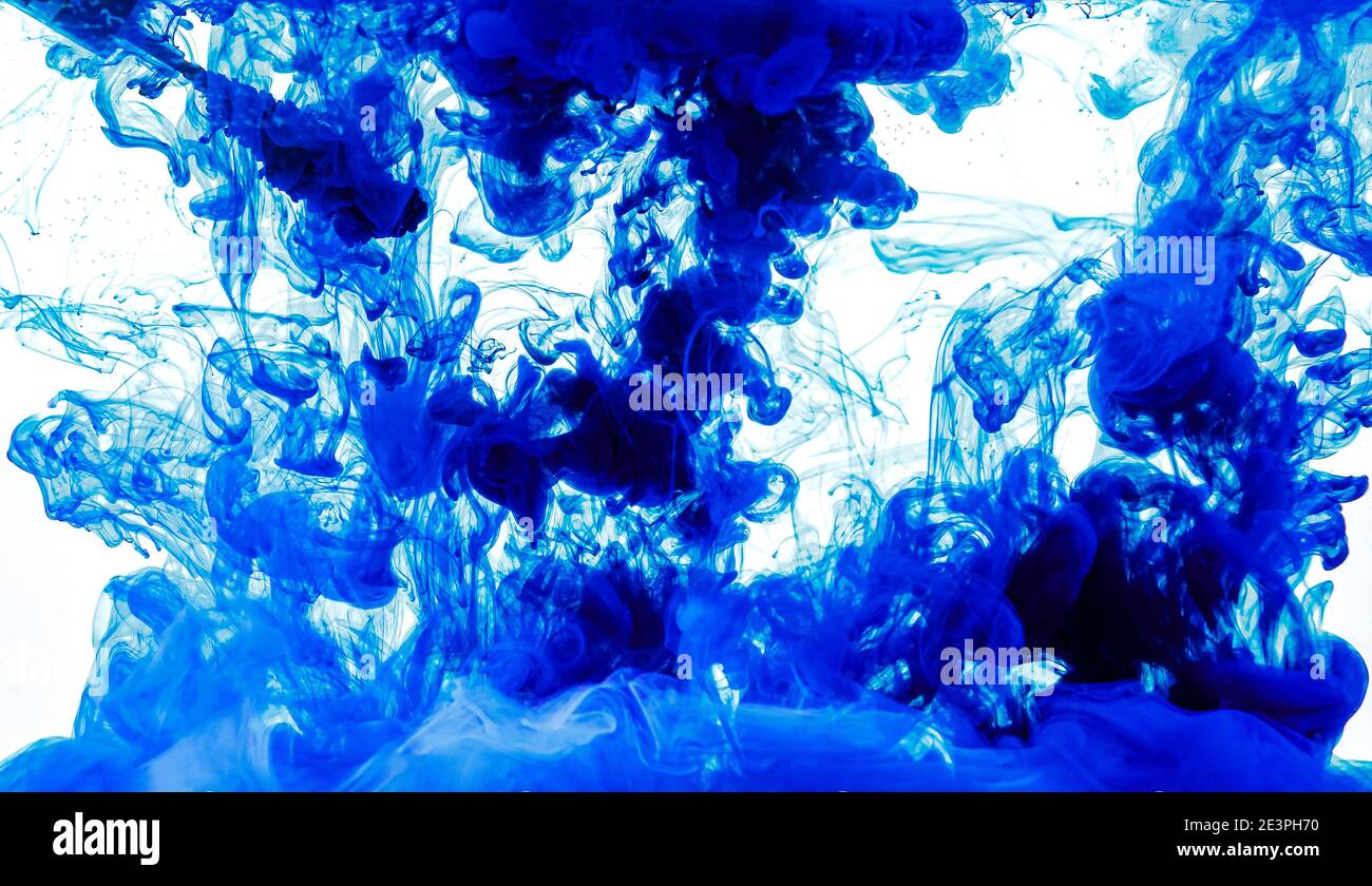 Abstract blue background. Splash of paint Stock Photo - Alamy