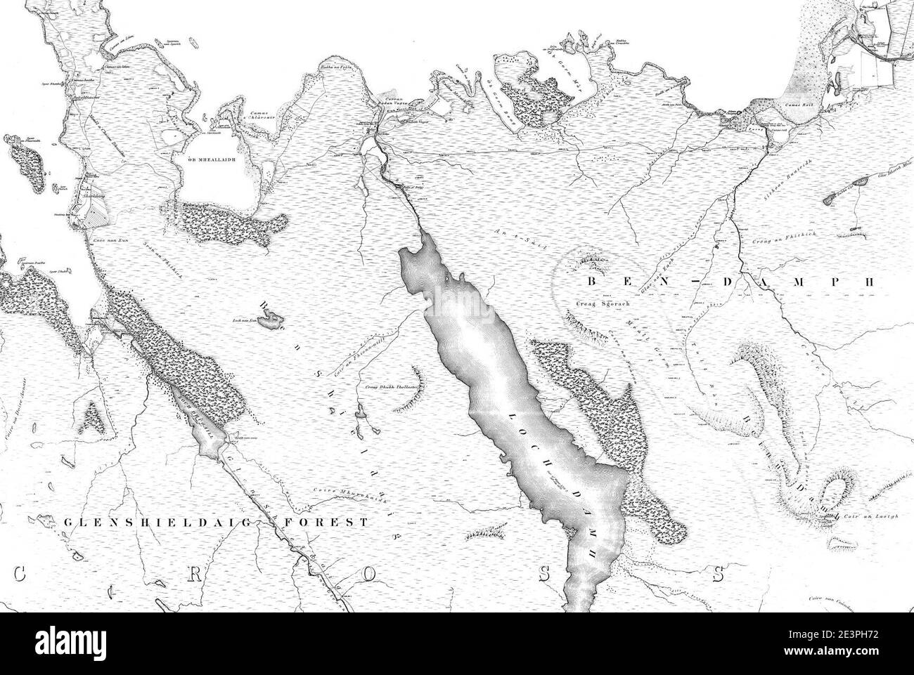 Map of cromarty Black and White Stock Photos & Images - Alamy