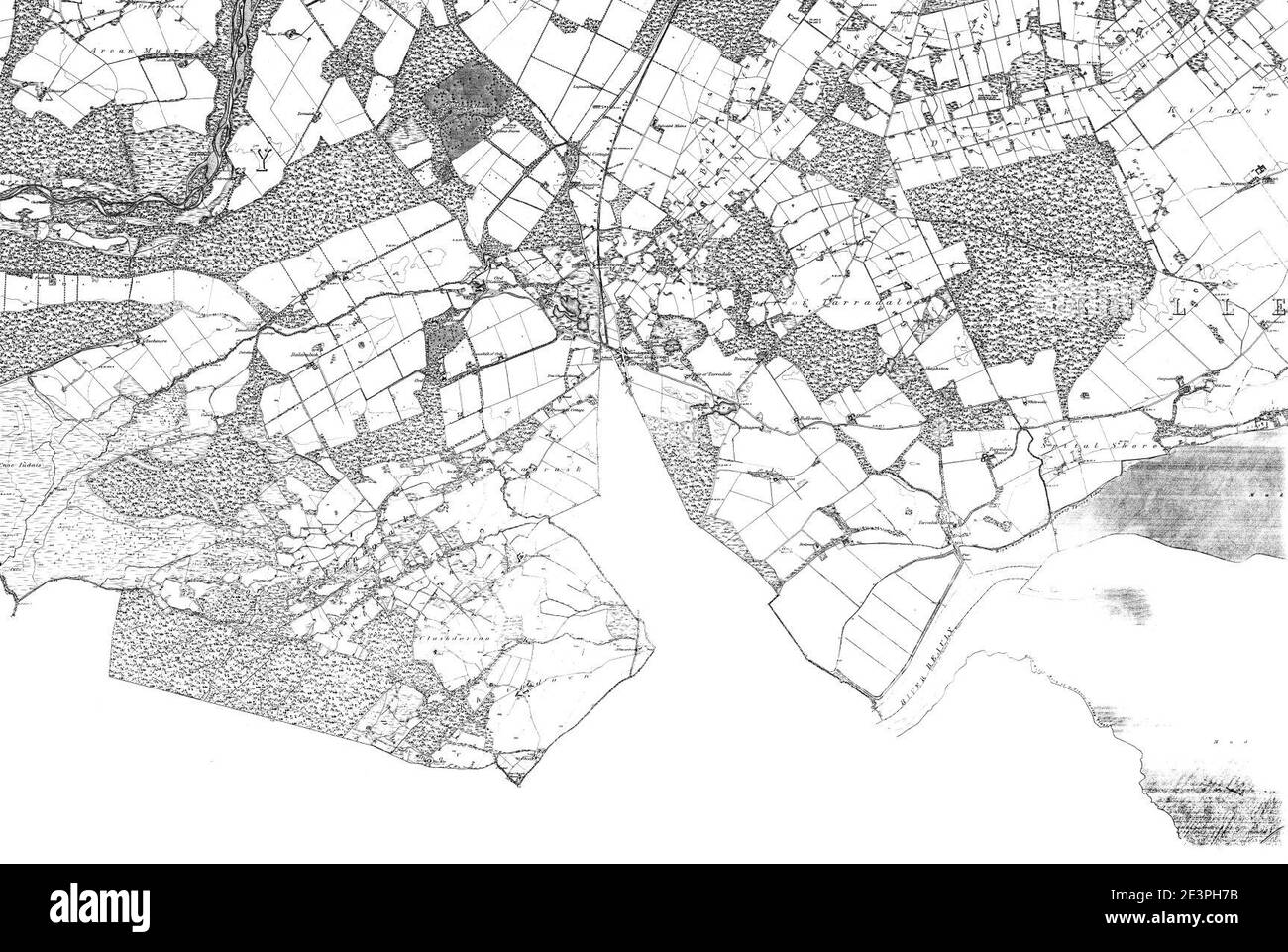 Map of cromarty Black and White Stock Photos & Images - Alamy