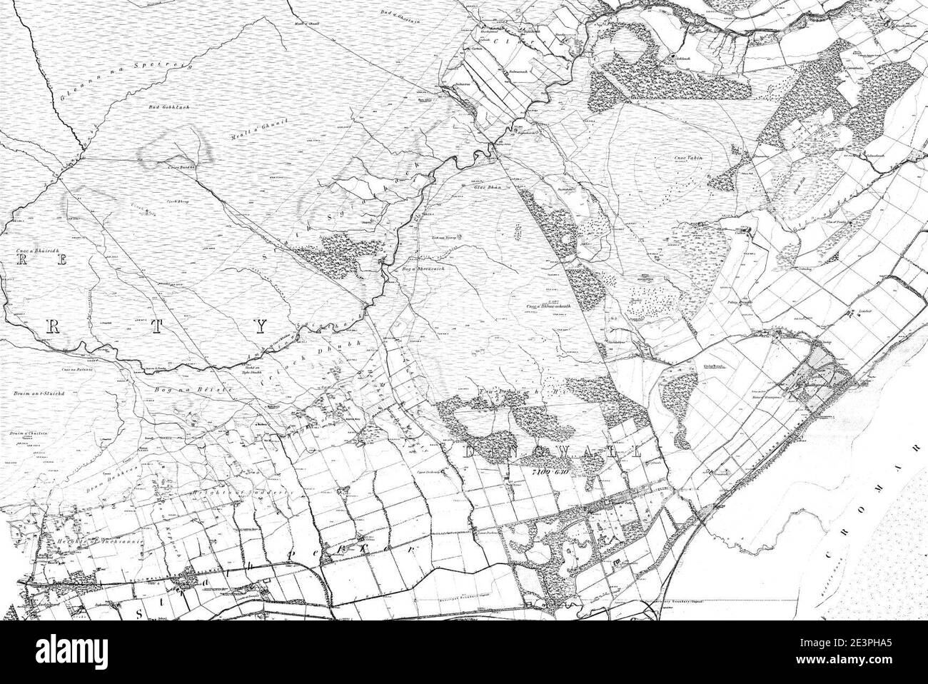 Map of Ross & Cromarty Sheet 076, Ordnance Survey, 1880-1881 1 Stock ...
