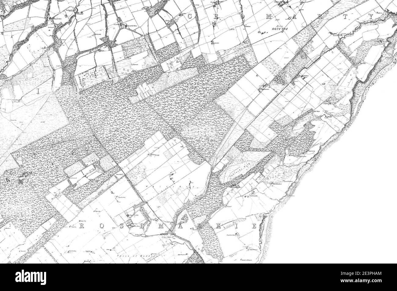 Map of Ross & Cromarty Sheet 078, Ordnance Survey, 1880-1881 Stock ...
