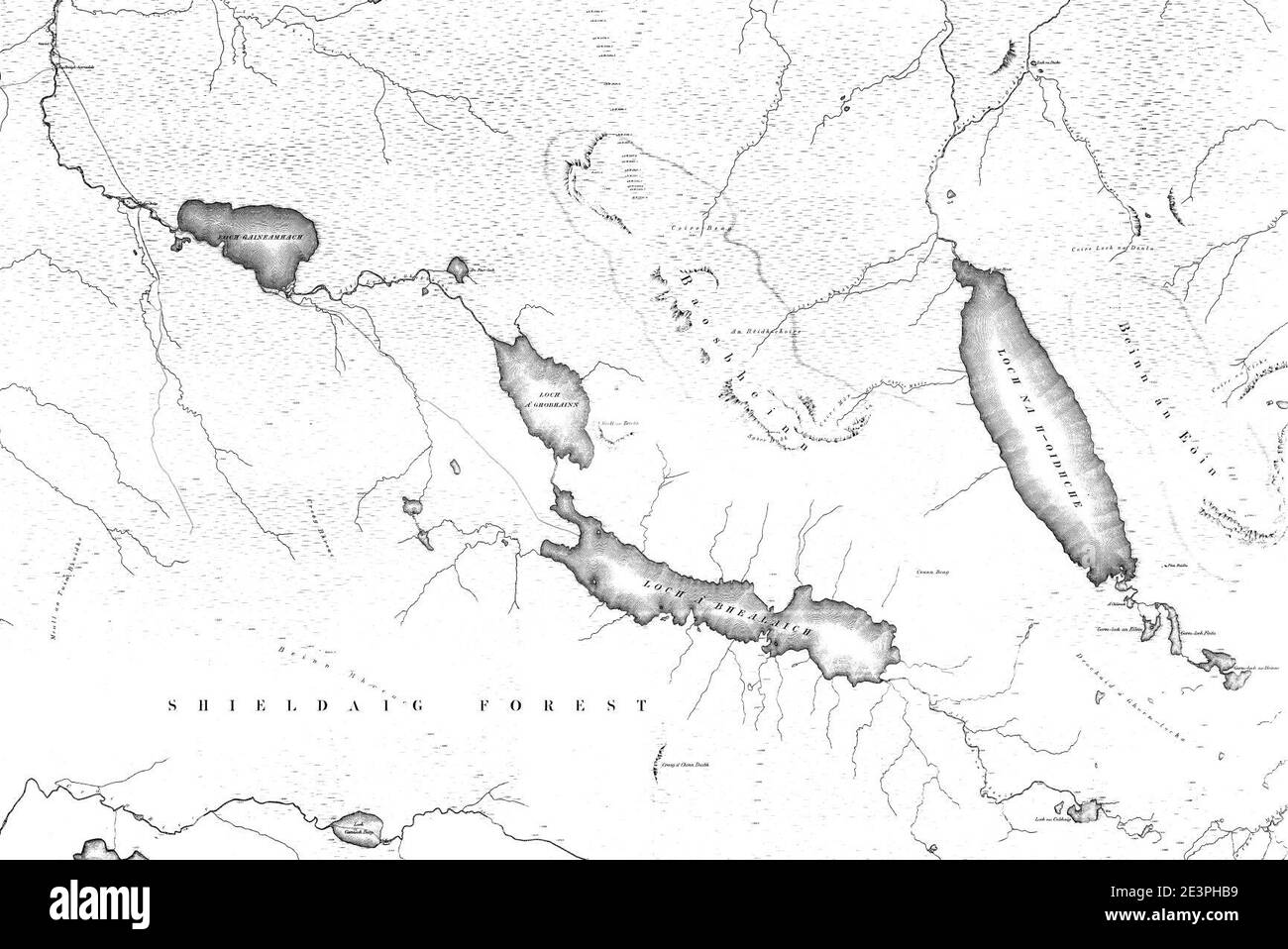Map of cromarty Black and White Stock Photos & Images - Alamy