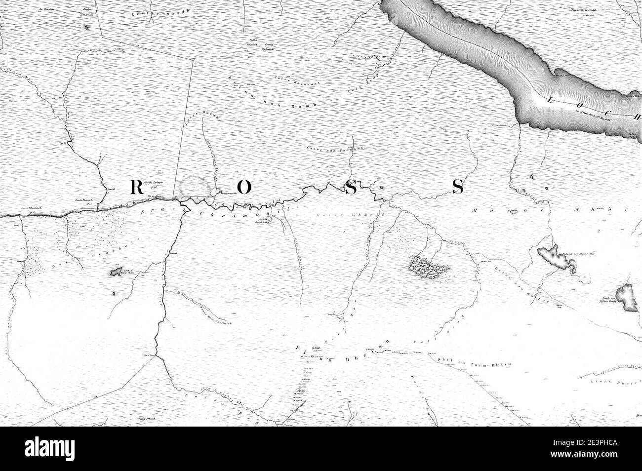 Map of cromarty Black and White Stock Photos & Images - Alamy