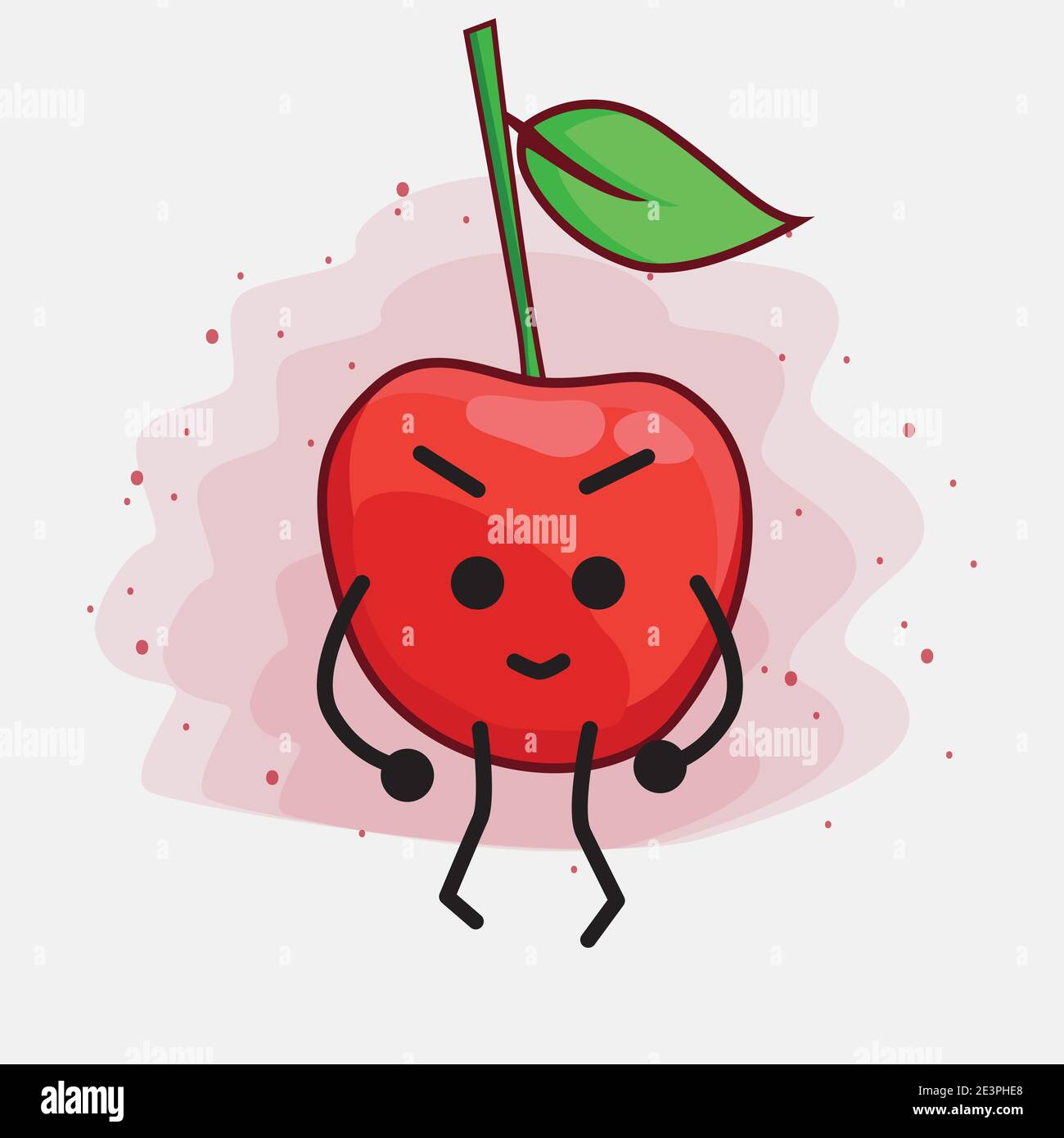 An illustration of Cute Bing Chery Vector Character Stock Vector Image ...