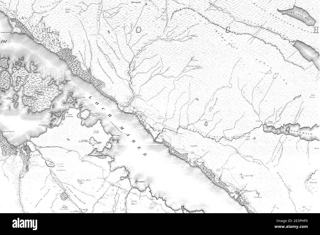 Map of cromarty Black and White Stock Photos & Images - Alamy