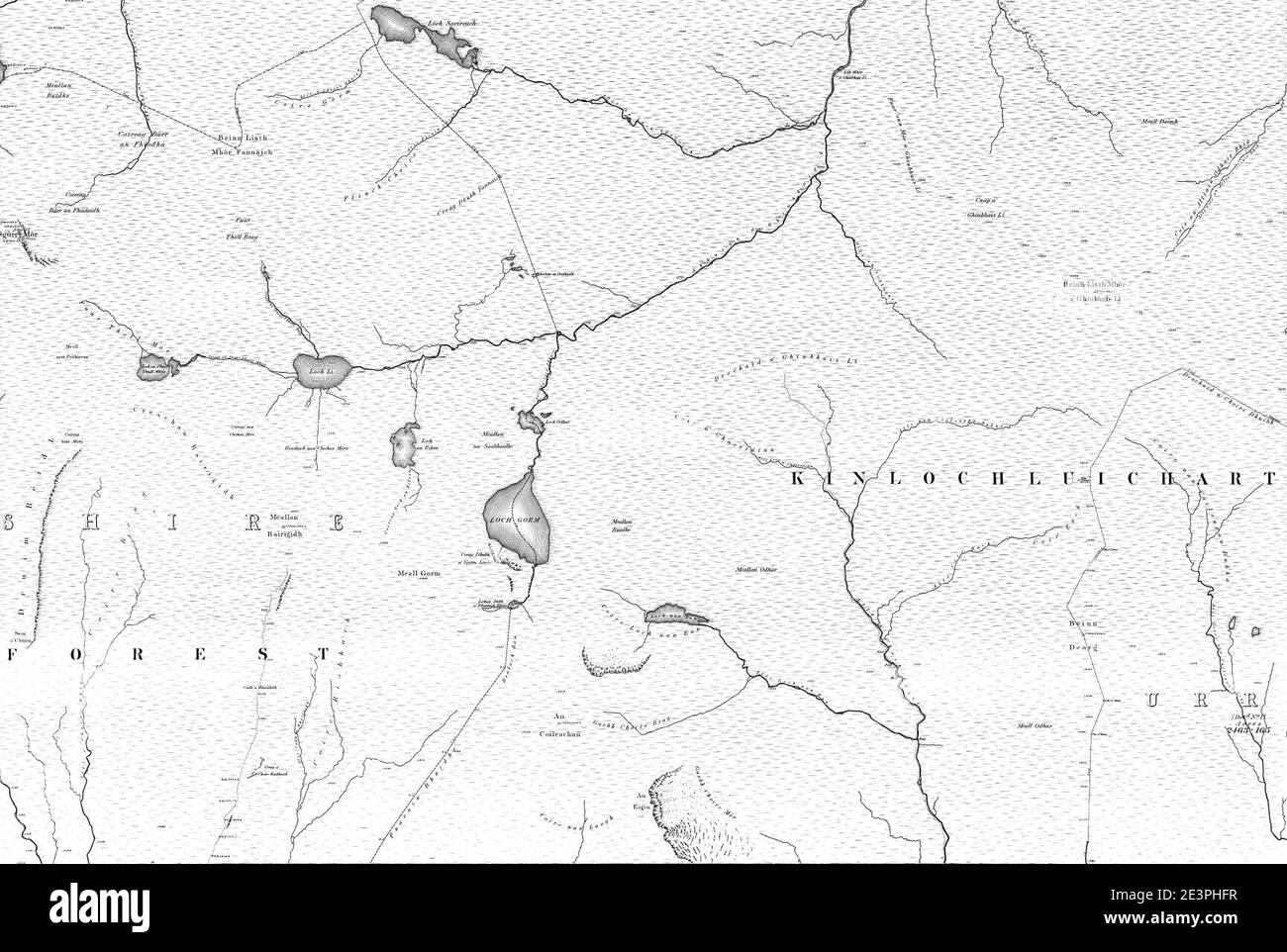Map of cromarty Black and White Stock Photos & Images - Alamy