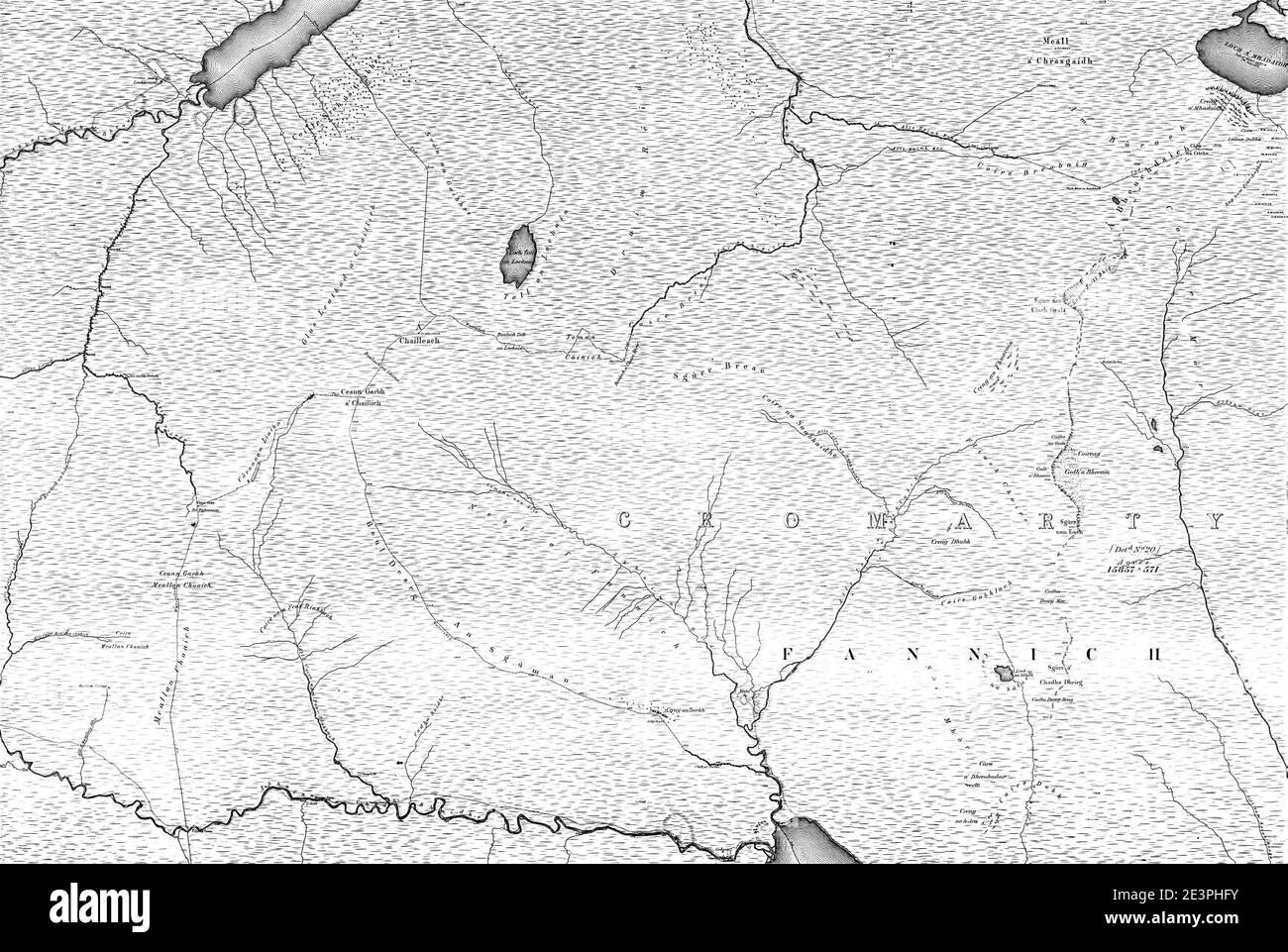 Map of cromarty Black and White Stock Photos & Images - Alamy