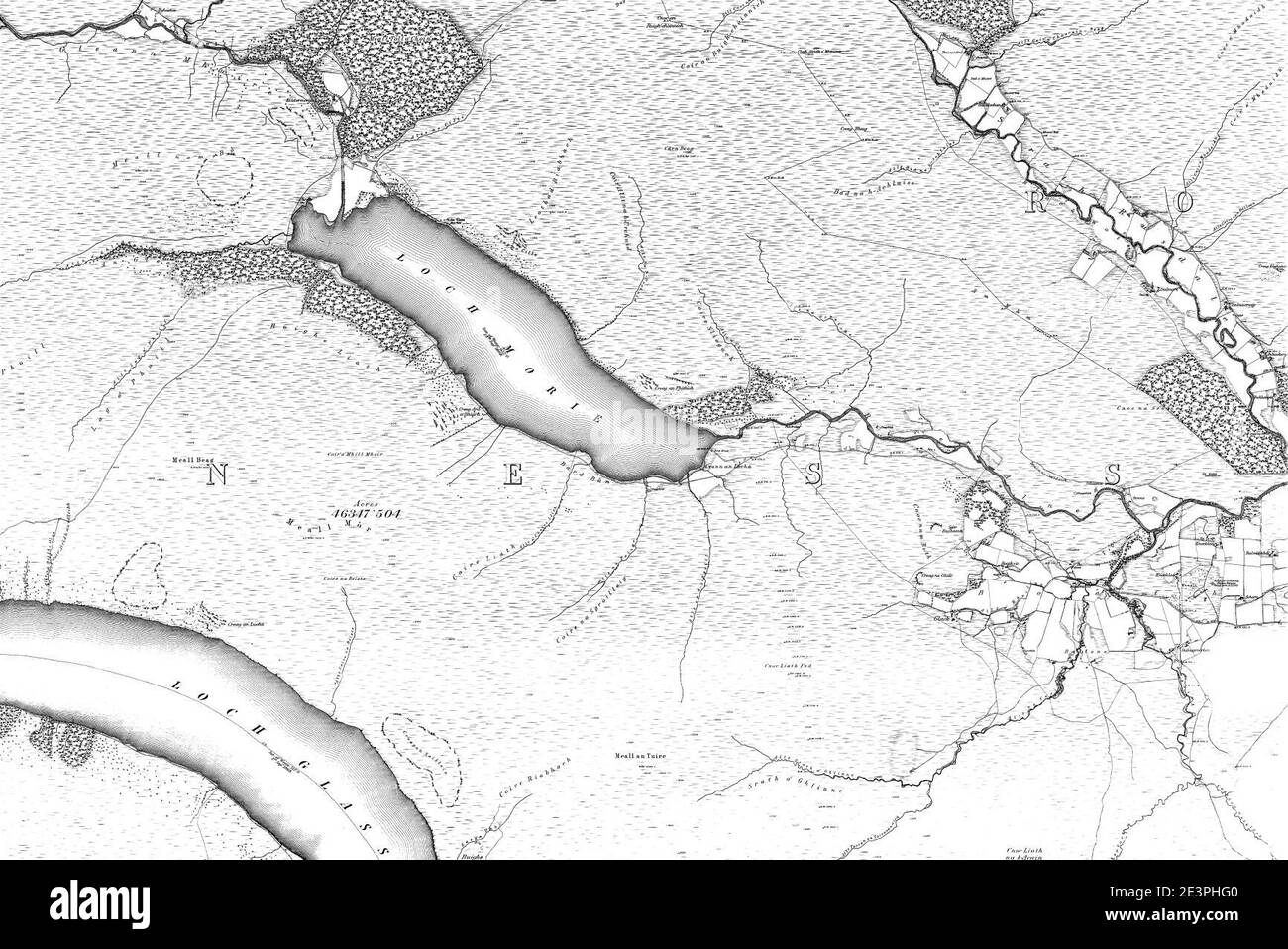 Map of cromarty Black and White Stock Photos & Images - Alamy